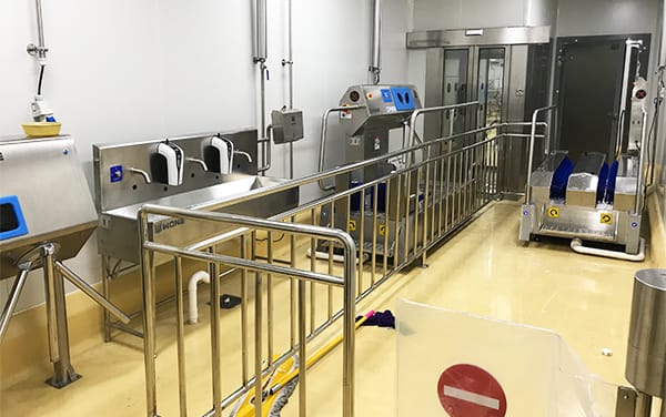 Location and Quantity of Hygiene Stations in Food Factory - WONE