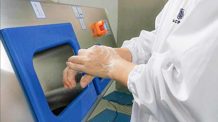 Automated Hygiene Station: Hands & Boot Sanitizing Made Easy - WONE